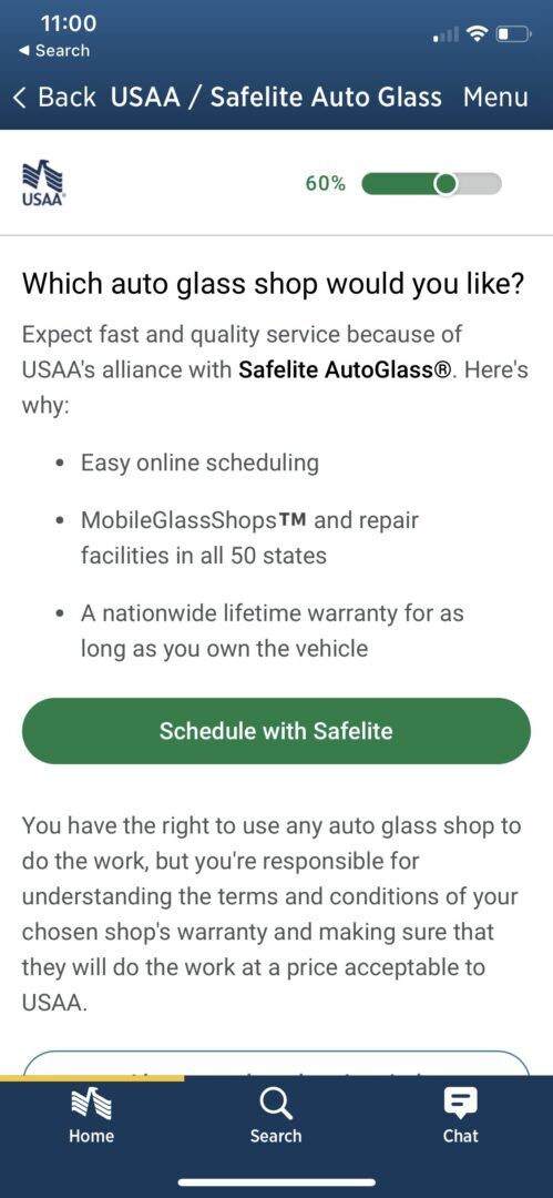 USAA Insurance Claims - Auto Glass Services NW