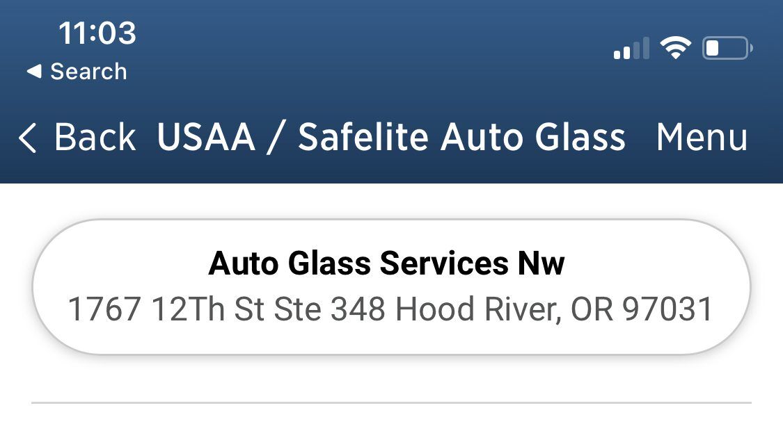 USAA Insurance Claims - Auto Glass Services NW