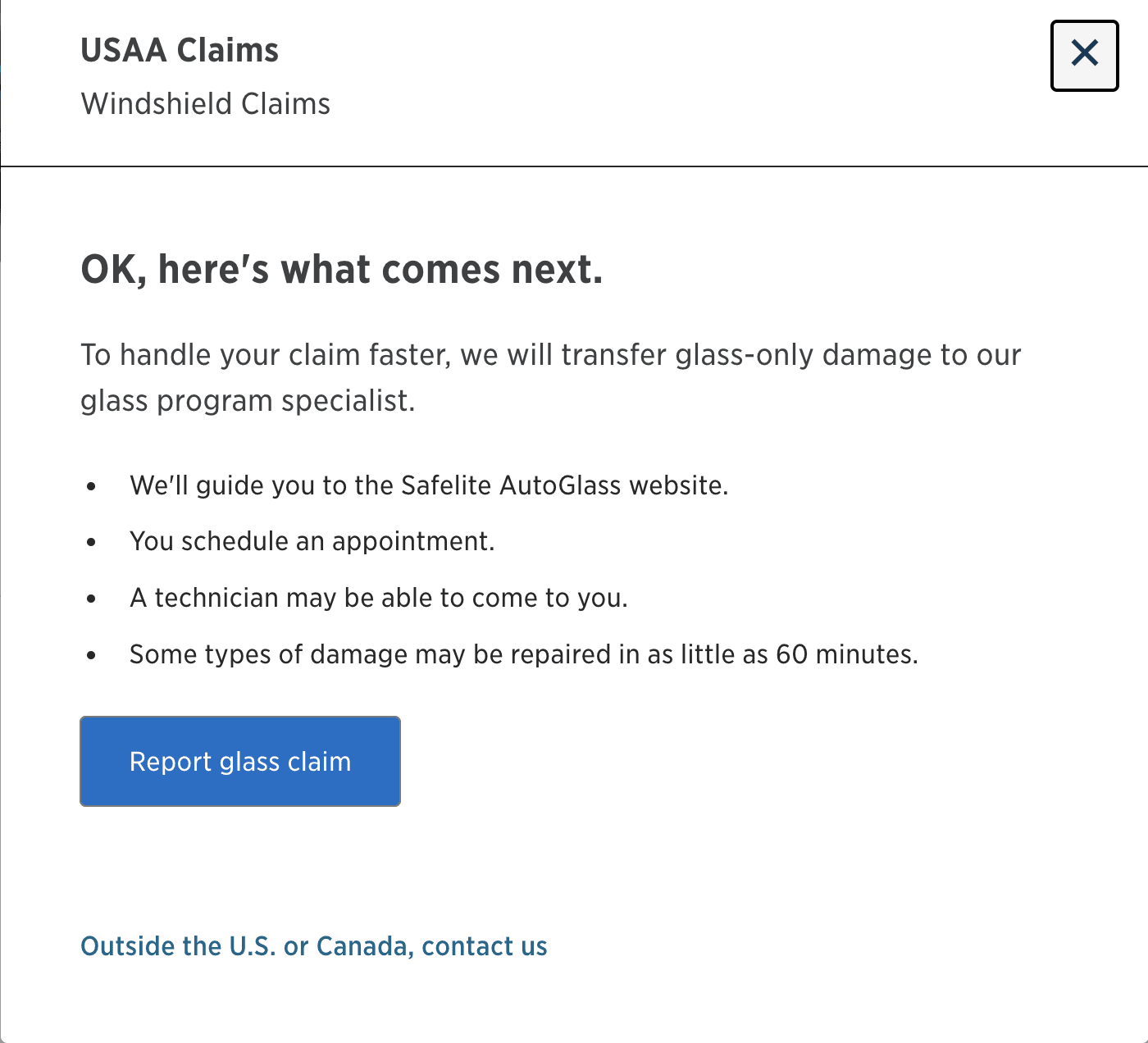 USAA Insurance Claims - Auto Glass Services NW