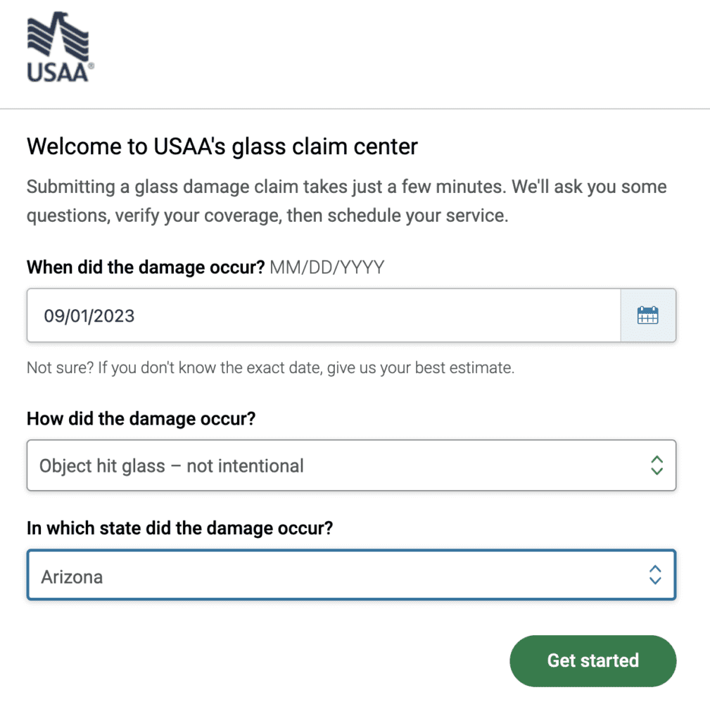 USAA Insurance Claims - Auto Glass Services NW