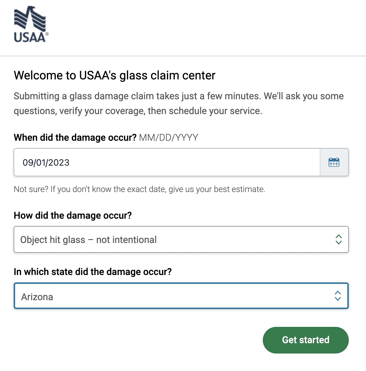 USAA Insurance Claims - Auto Glass Services NW