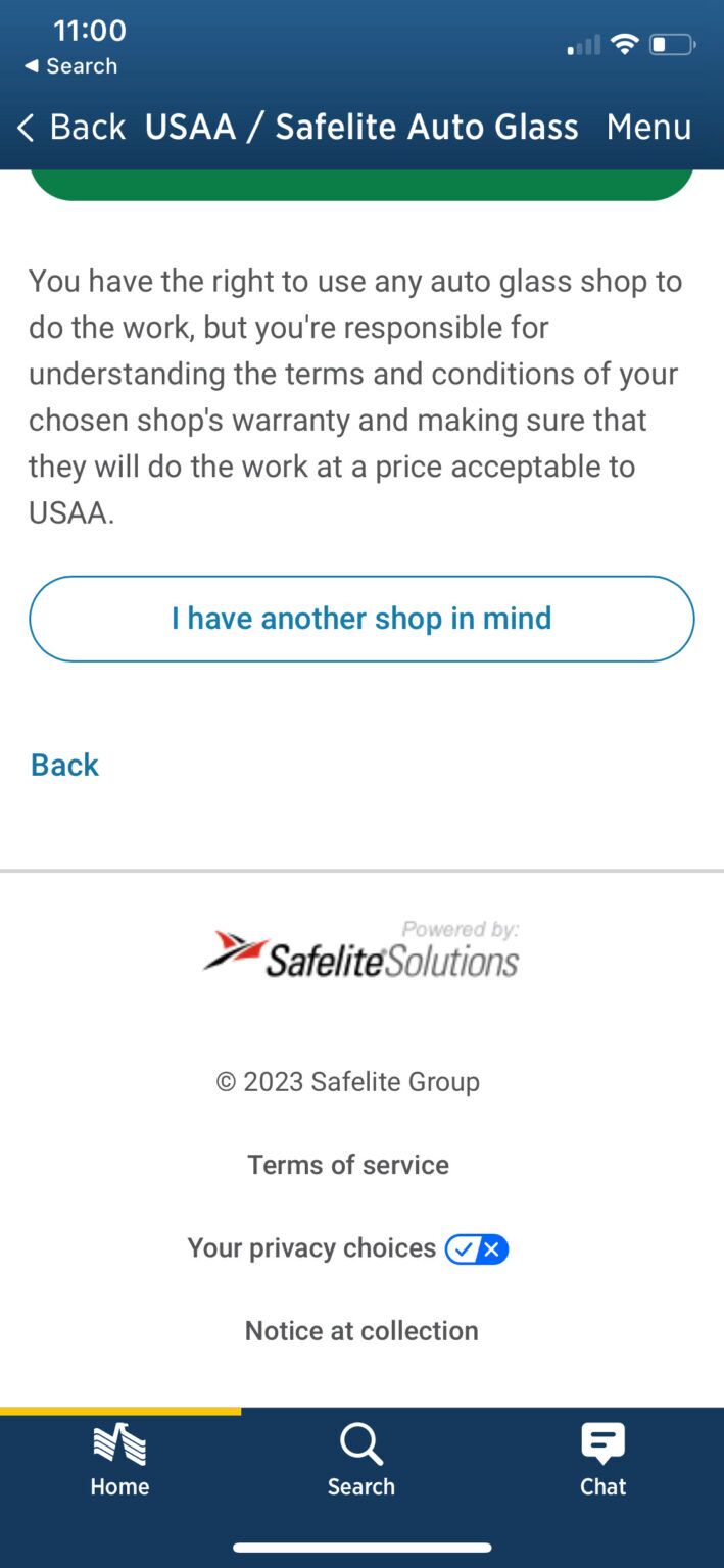 USAA Insurance Claims - Auto Glass Services NW