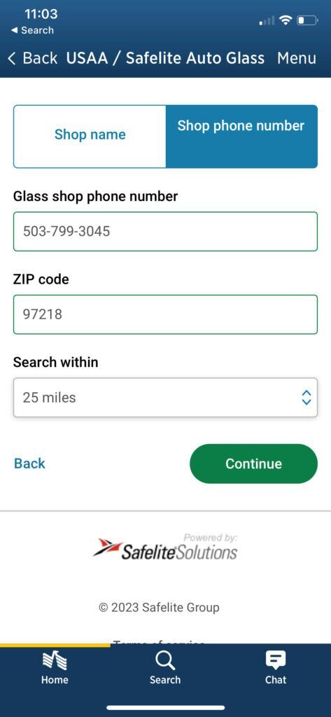 USAA Insurance Claims - Auto Glass Services NW
