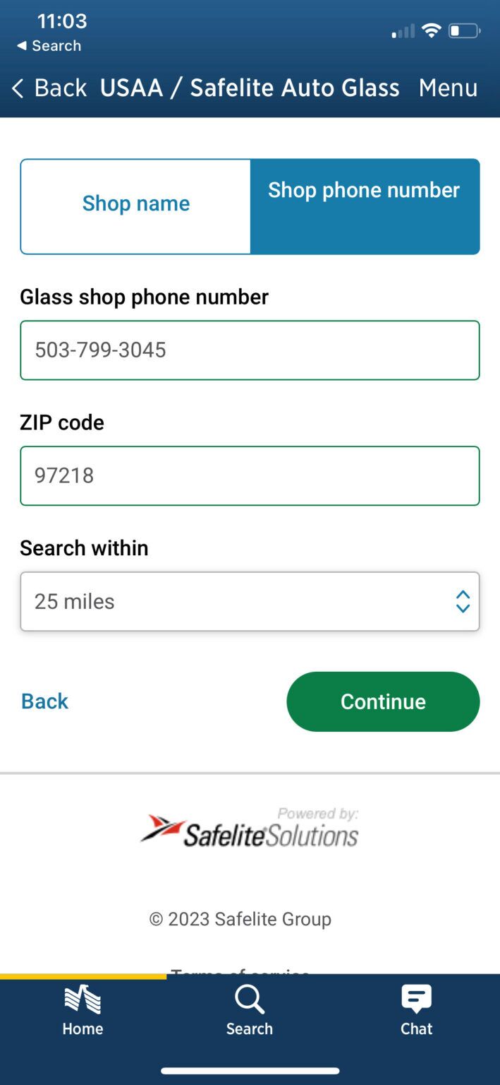 USAA Insurance Claims - Auto Glass Services NW